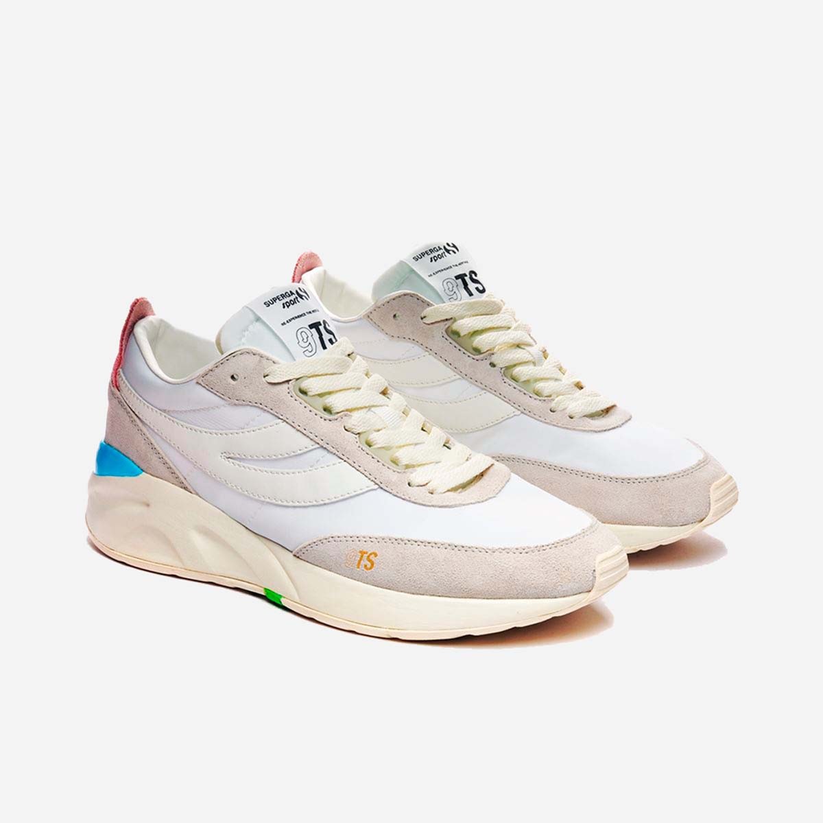 Zapatilla 4089 Training 9TS White Turquoise Green – Superga Chile