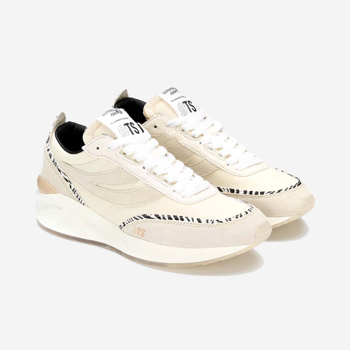 Zapatilla 4089 Training 9TS SL Beige Zebra – Superga Chile