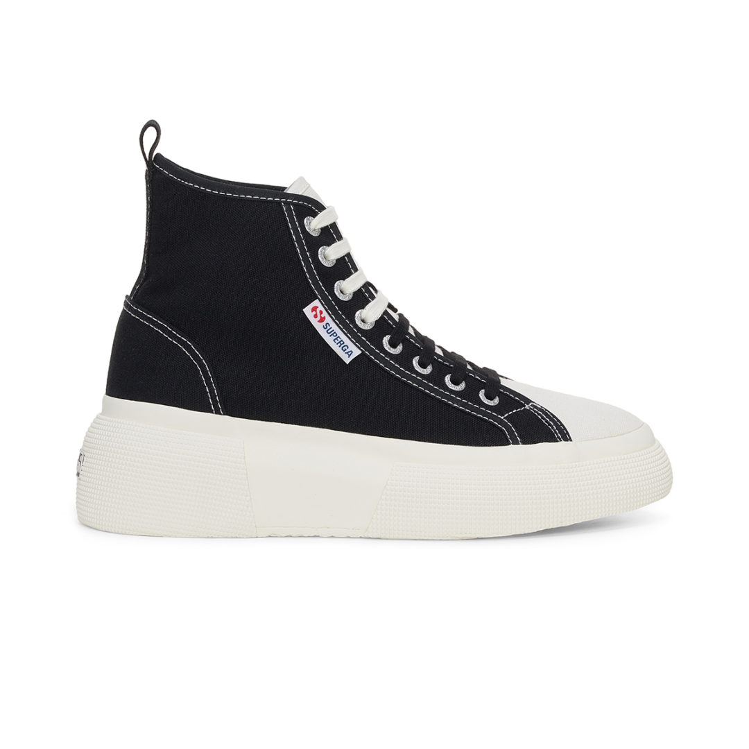 Zapatilla 2596 Bubble Mid Black White – Superga Chile