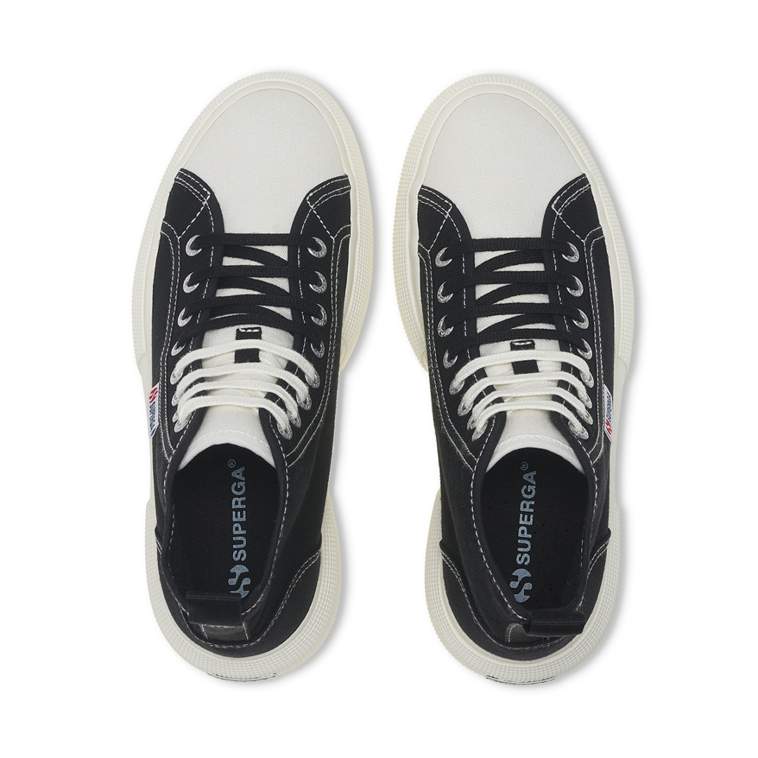 Zapatilla 2596 Bubble Mid Black White – Superga Chile